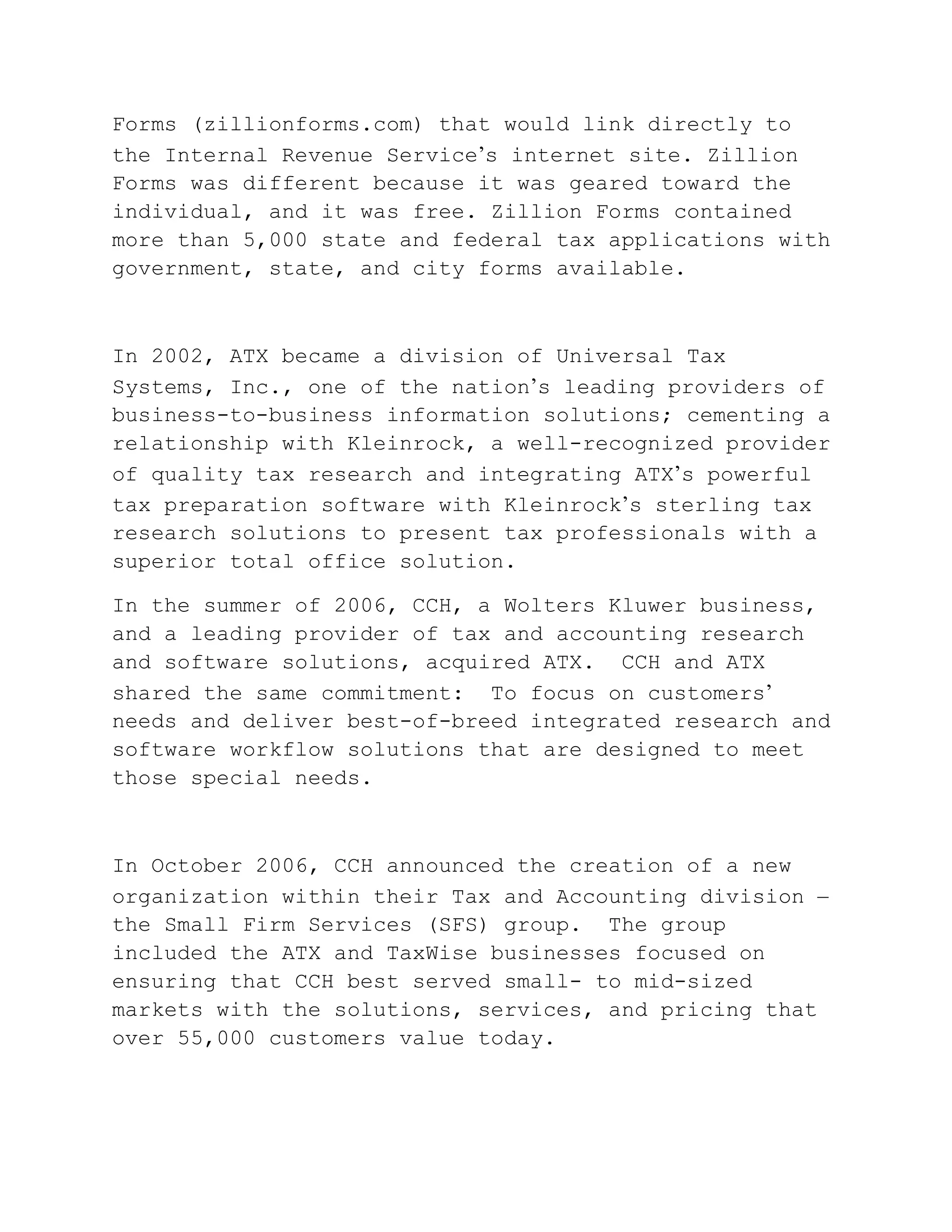 ATX History Description | PDF