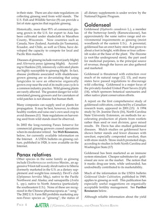 Ginseng, Goldenseal, and Other Native Roots | PDF