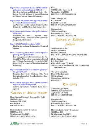 Grasshopper Management | PDF