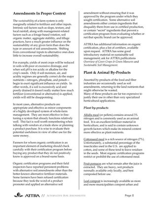 Alternative Soil Amendments | PDF