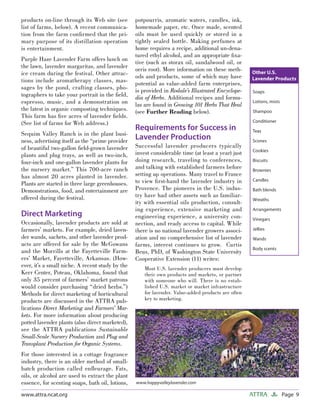 Lavender Production, Products, Markets, and Entertainment Farms | PDF