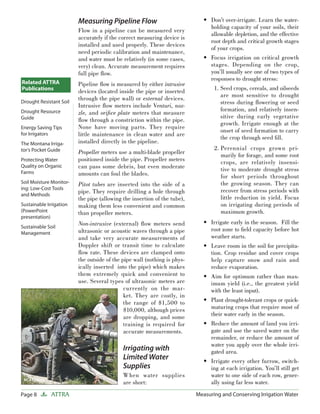 Measuring and Conserving Irrigation Water | PDF