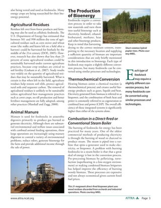 An Introduction to Bioenergy: Feedstocks, Processes and Products | PDF