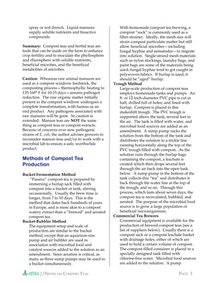 Notes on Compost Teas | PDF