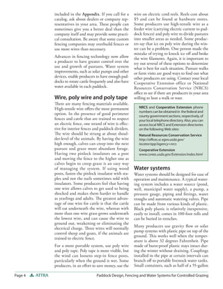 Paddock Design, Fencing, and Water Systems for Controlled Grazing | PDF