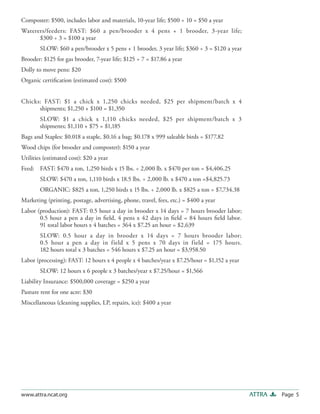 Pastured Poultry Budgets: Slow Growing Broiler and Organic Comparisons ...