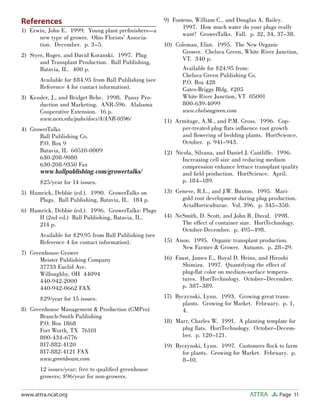 Plug and Transplant Production for Organic Systems | PDF