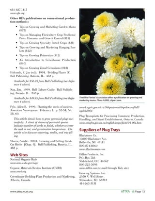 Plug and Transplant Production for Organic Systems | PDF