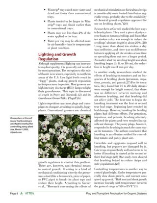 Plug and Transplant Production for Organic Systems | PDF