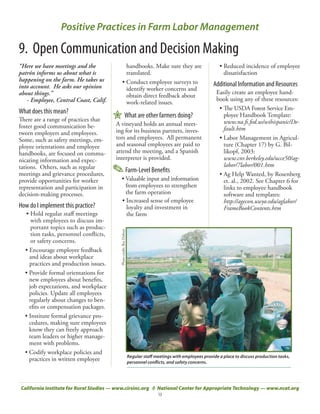 Positive Practices in Farm Labor Management | PDF