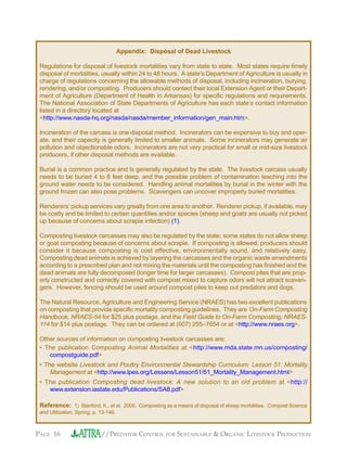 Predator Control for Sustainable & Organic Livestock Production | PDF