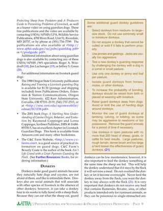 Predator Control for Sustainable & Organic Livestock Production | PDF