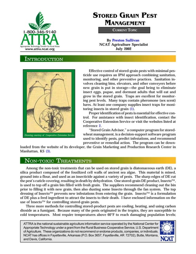 Stored Grain Pest Management | PDF