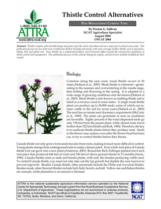 Thistle Control Alternatives | PDF