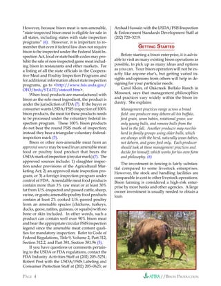 Bison Production | PDF