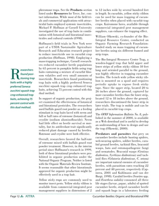 Cucumber Beetles: Organic and Biorational Integrated Pest Management | PDF
