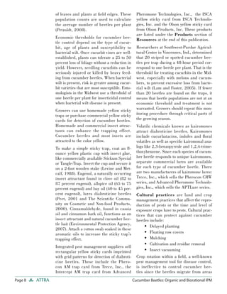 Cucumber Beetles: Organic and Biorational Integrated Pest Management | PDF