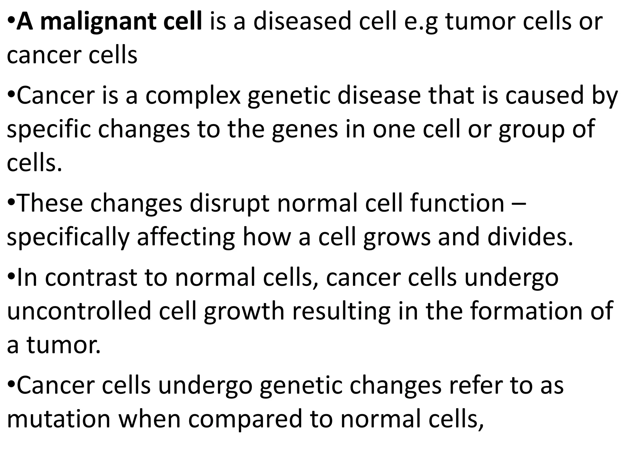 a typical and malignant cells.power point | PPTX