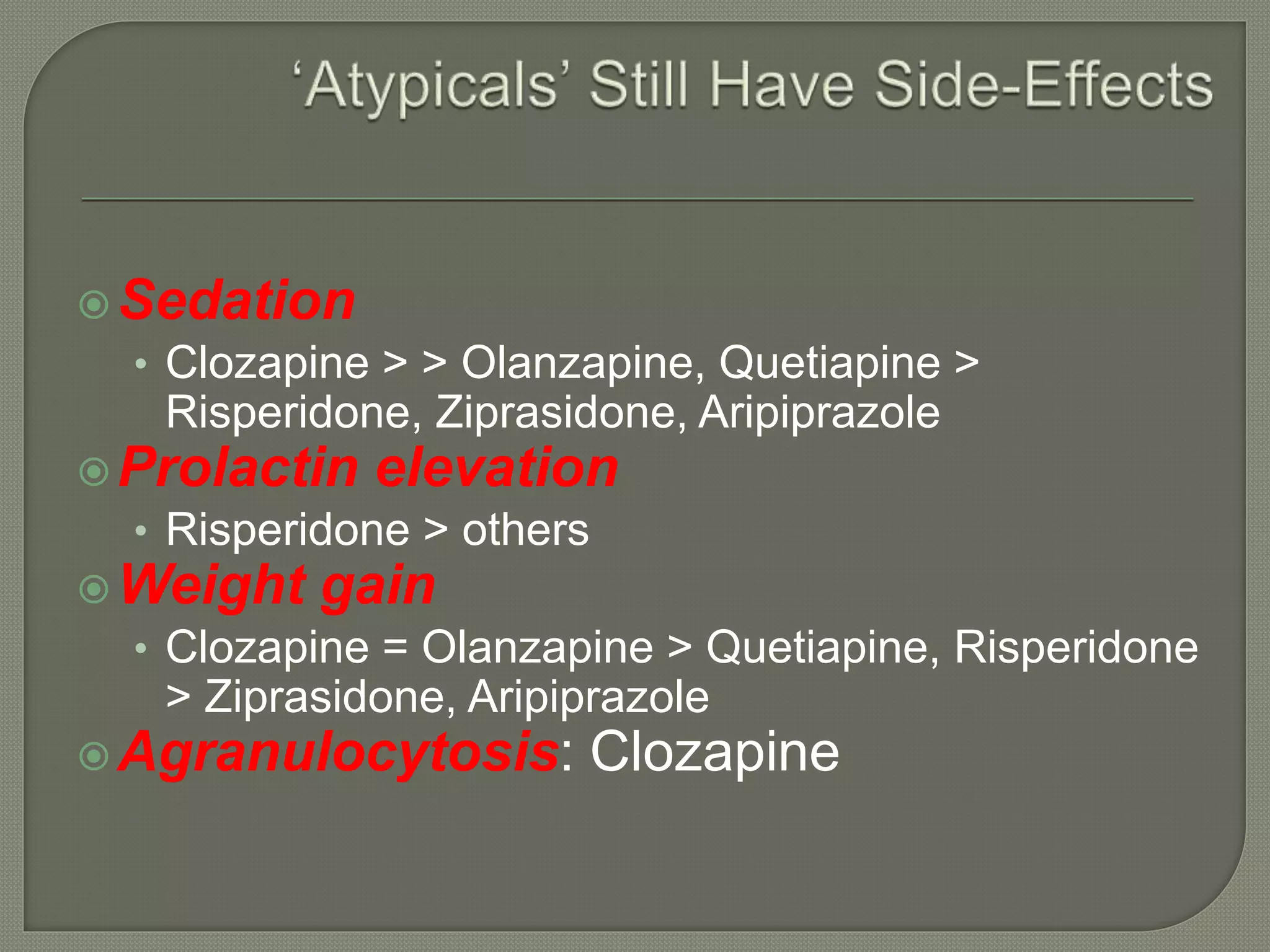 Atypical antipsychotics | PPTX