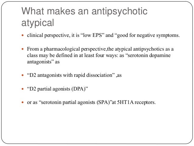 Atypical antipsychotics