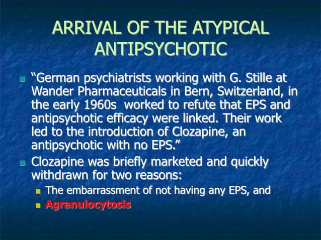 atypical anti psychotics.ppt | Brain and Nervous System Disorders ...