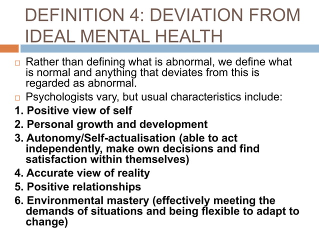 Atypical Behaviour - Definitons | PPTX
