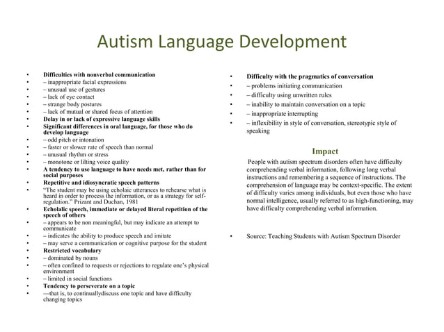 Atypical child development | PPT