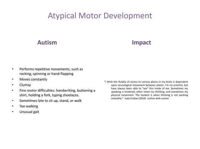 Atypical child development | PPTX