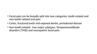Diagnosis and treatment of atypical facial pain | PPT