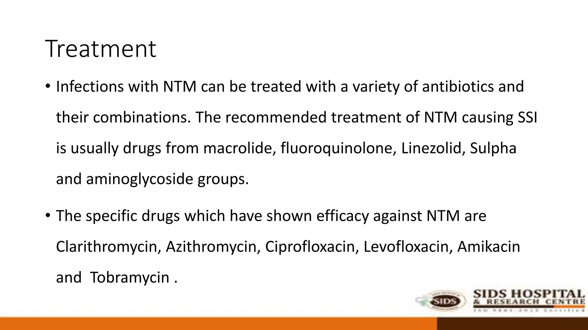 Non tubercular mycobacterial infection following surgery- Dr Keyur Bhatt | PPTX