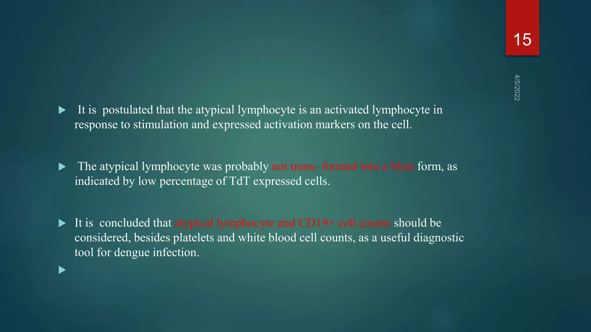 Atypical lymphocytes | PPT