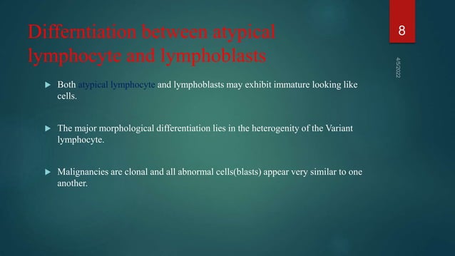 Atypical lymphocytes | PPT