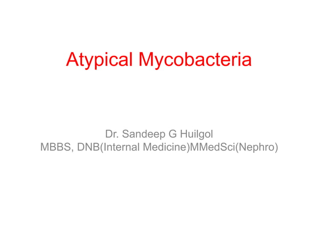 Atypical mycobacteria | PPSX
