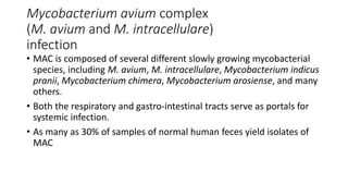 ATYPICAL MYCOBACTERIAL INFECTIONS AND THEIR MANIFESTATIONS | PPTX