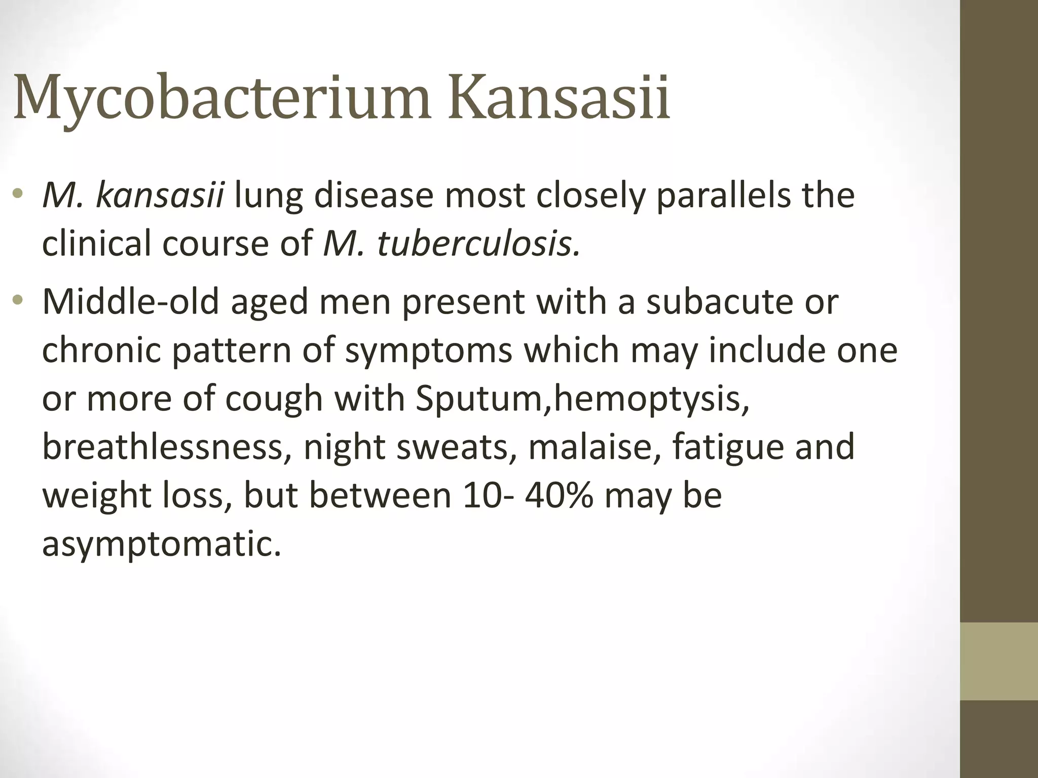 Atypical mycobacterium by dr md abdullah saleem | PPT