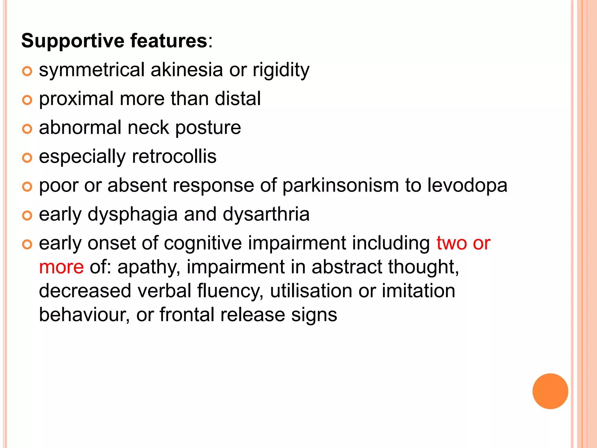 Atypical parkinsonism | PPTX