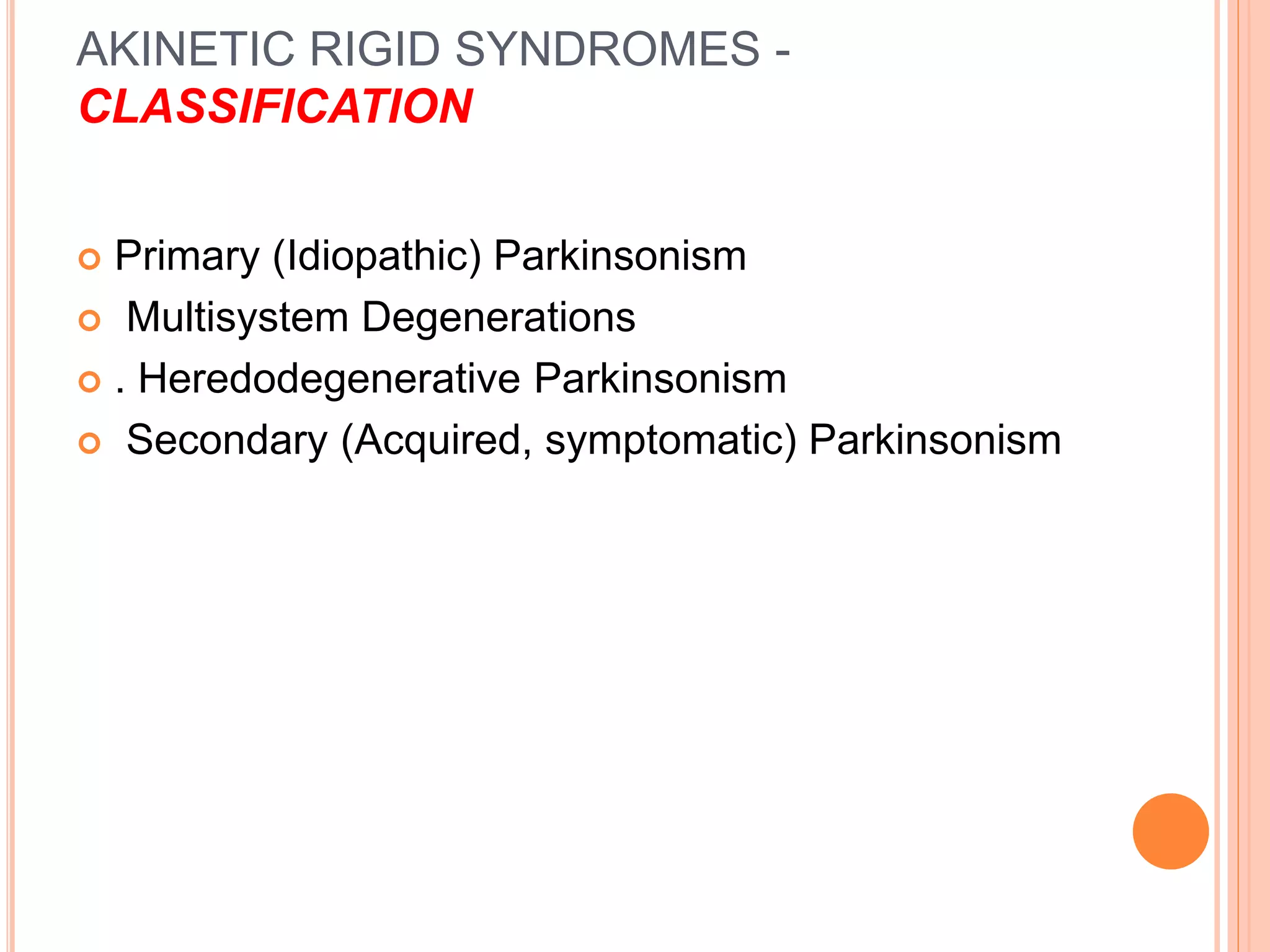 Atypical parkinsonism | PPTX