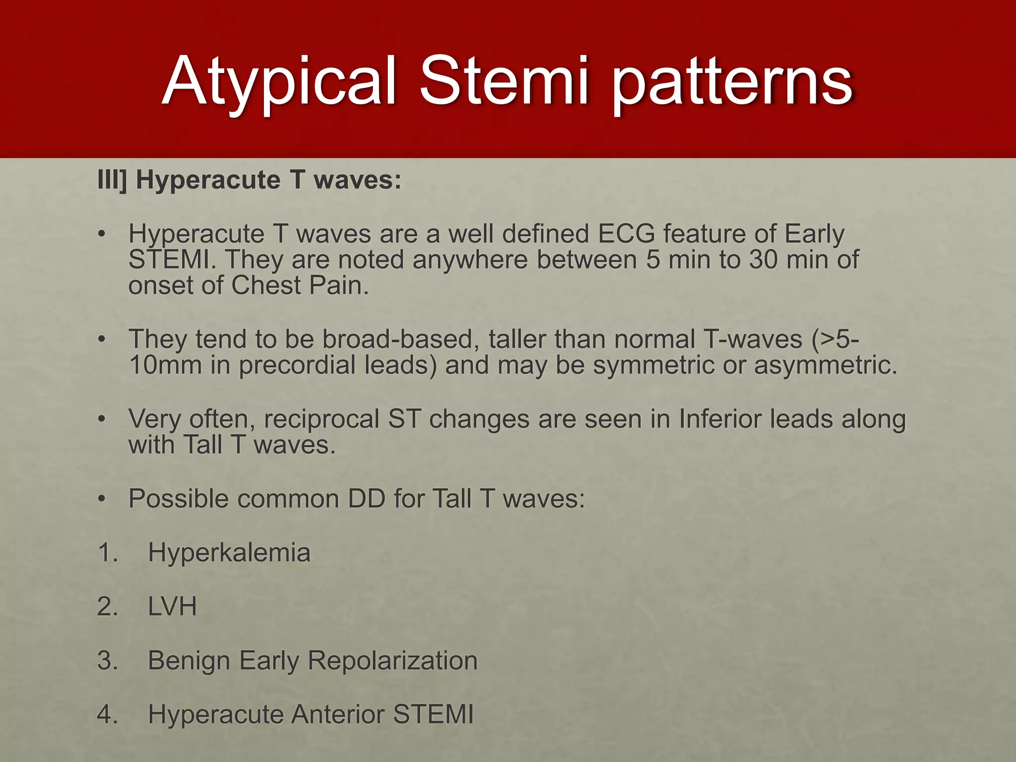 Atypical stemi patterns and stemi equivalents | PPTX | Heart and Cardiovascular Diseases ...
