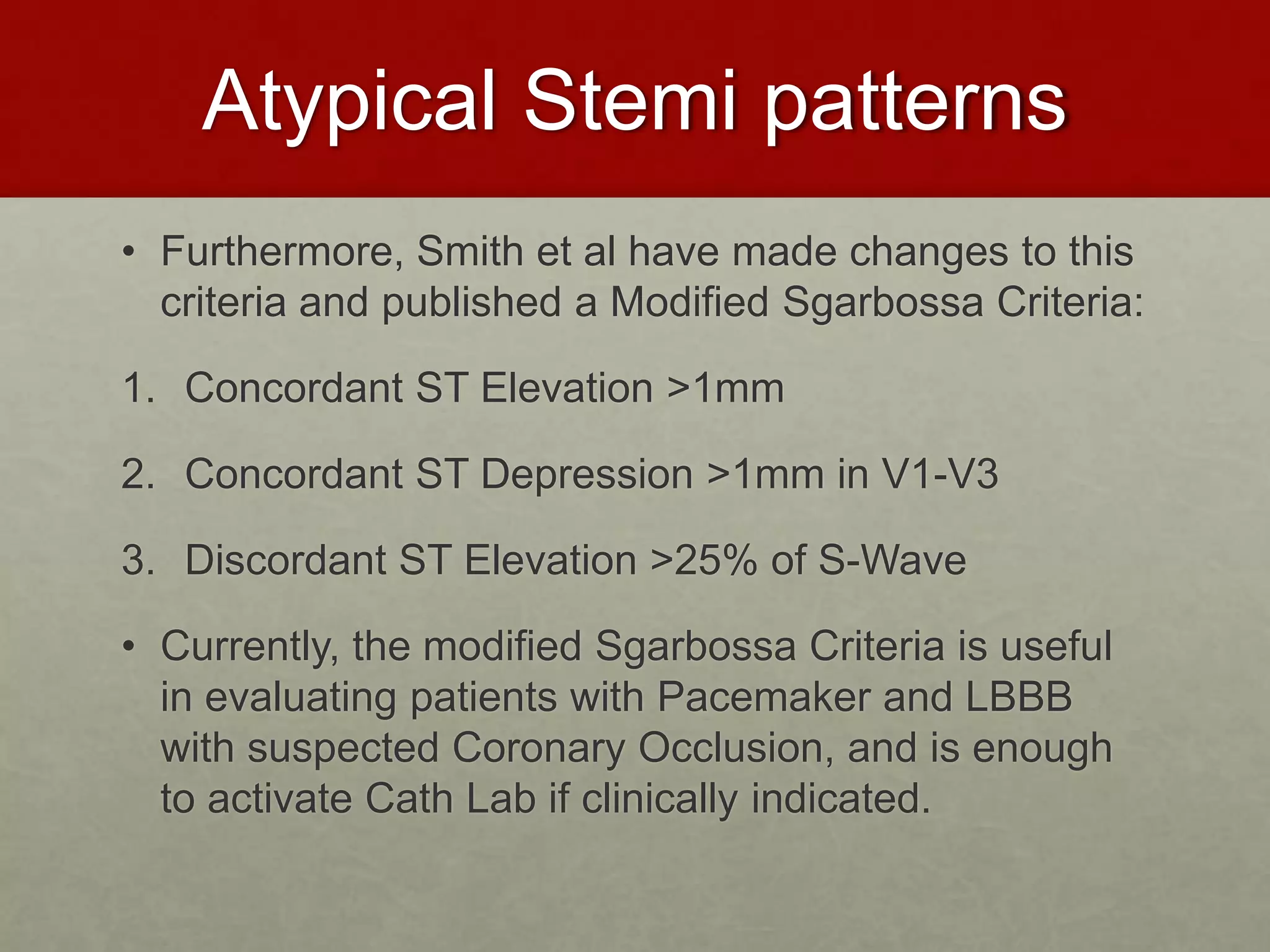 Atypical stemi patterns and stemi equivalents | PPTX | Heart and Cardiovascular Diseases ...
