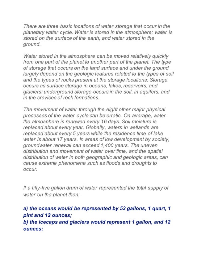 A typicla hydrological report for engineering projects | DOCX | Weather ...