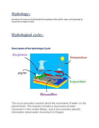 A typicla hydrological report for engineering projects | DOCX