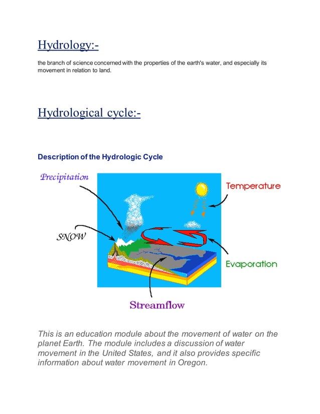 A typicla hydrological report for engineering projects | DOCX | Weather ...