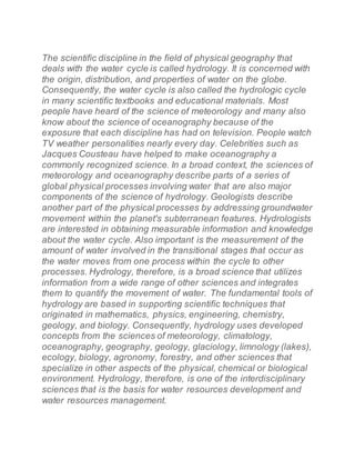 A typicla hydrological report for engineering projects | DOCX