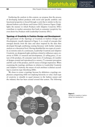 A Typology Of Creativity In Fashion Design And Development | PDF