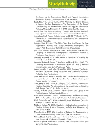 A Typology Of Creativity In Fashion Design And Development | PDF