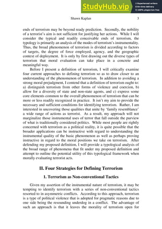 A Typology Of Terrorism | PDF