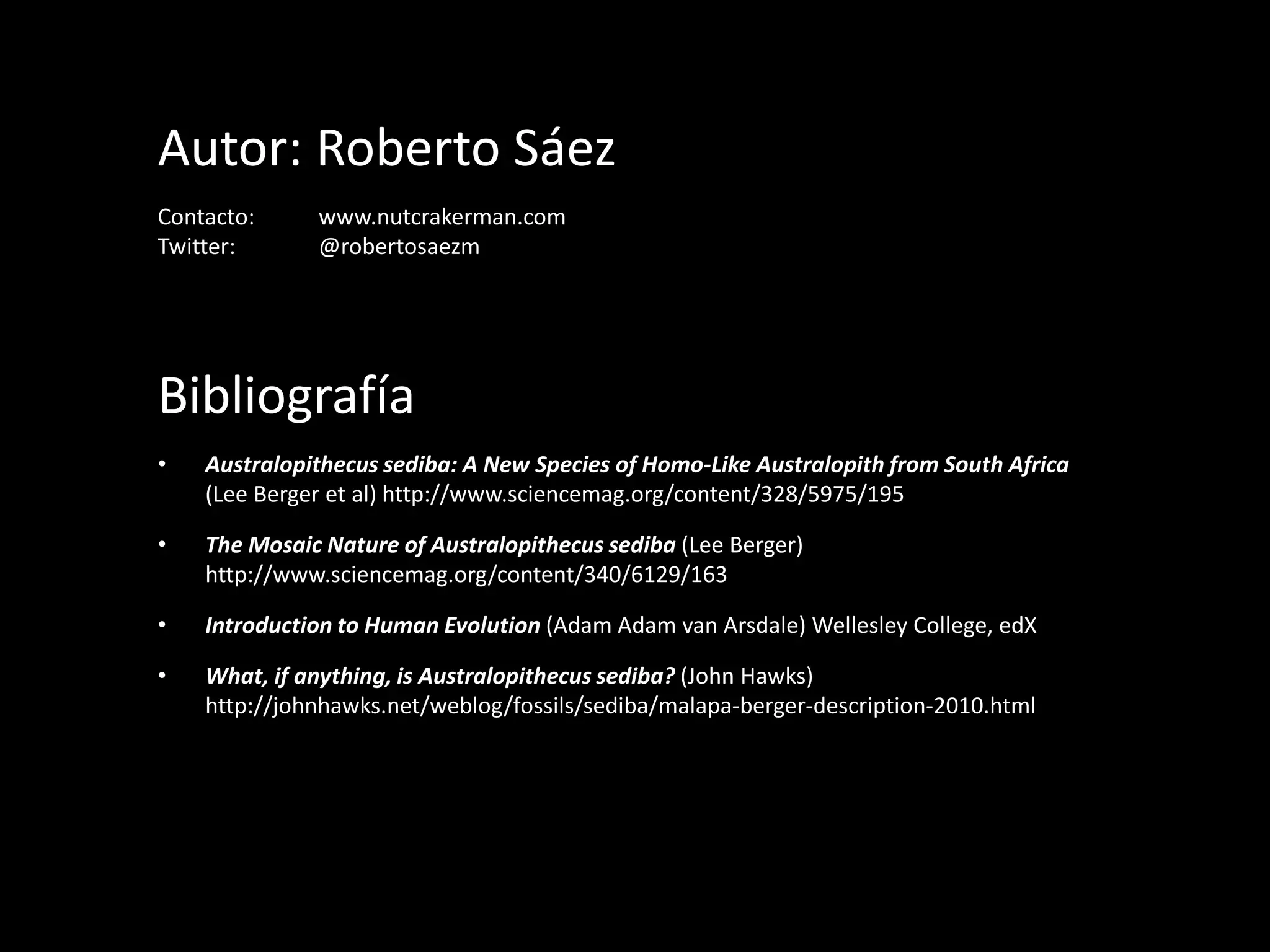 Australopithecus sediba | PPT
