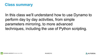 MEP Engineers on the way - How to improve MEP modeling with Dynamo | PPT