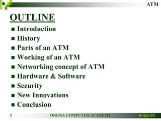 automated teller machine presentation with slides | PPT | Free Download