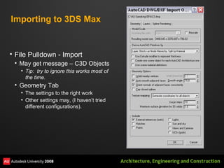 Civil 3D Visualization | PPT